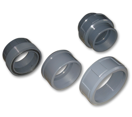 Druk PVC - 3 Delige koppeling 2x binnendraad - PVC Hoogeveen